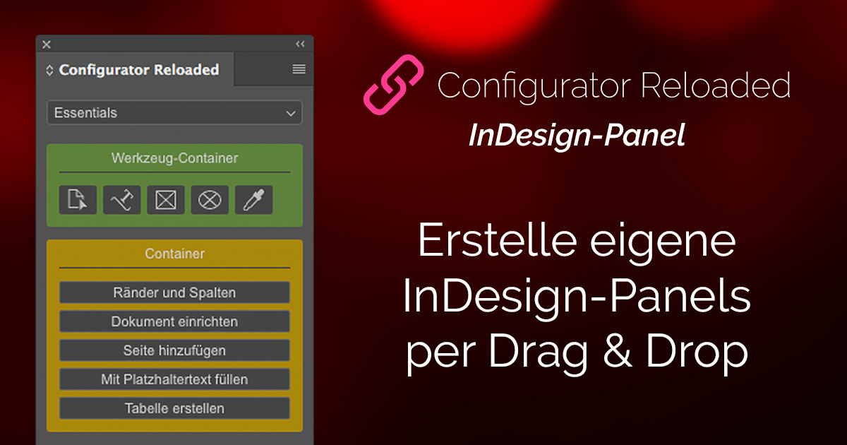 Configurator Reloaded – Adobe InDesign Panel